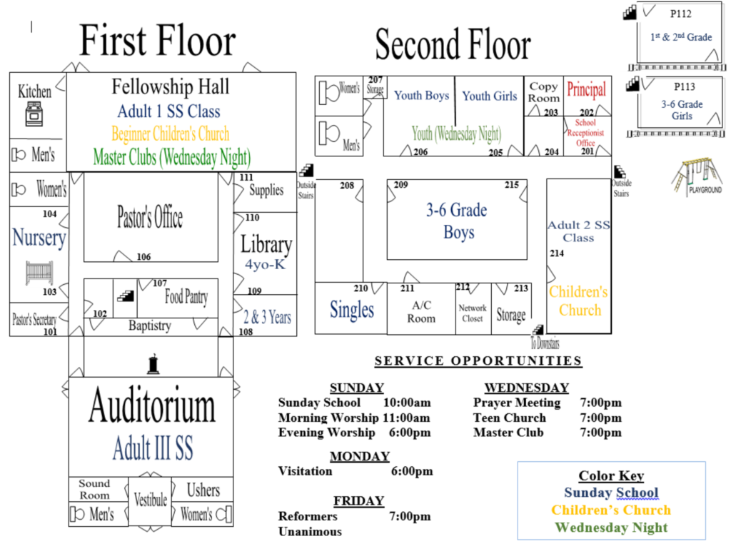 Campus Map | Grace Baptist Church