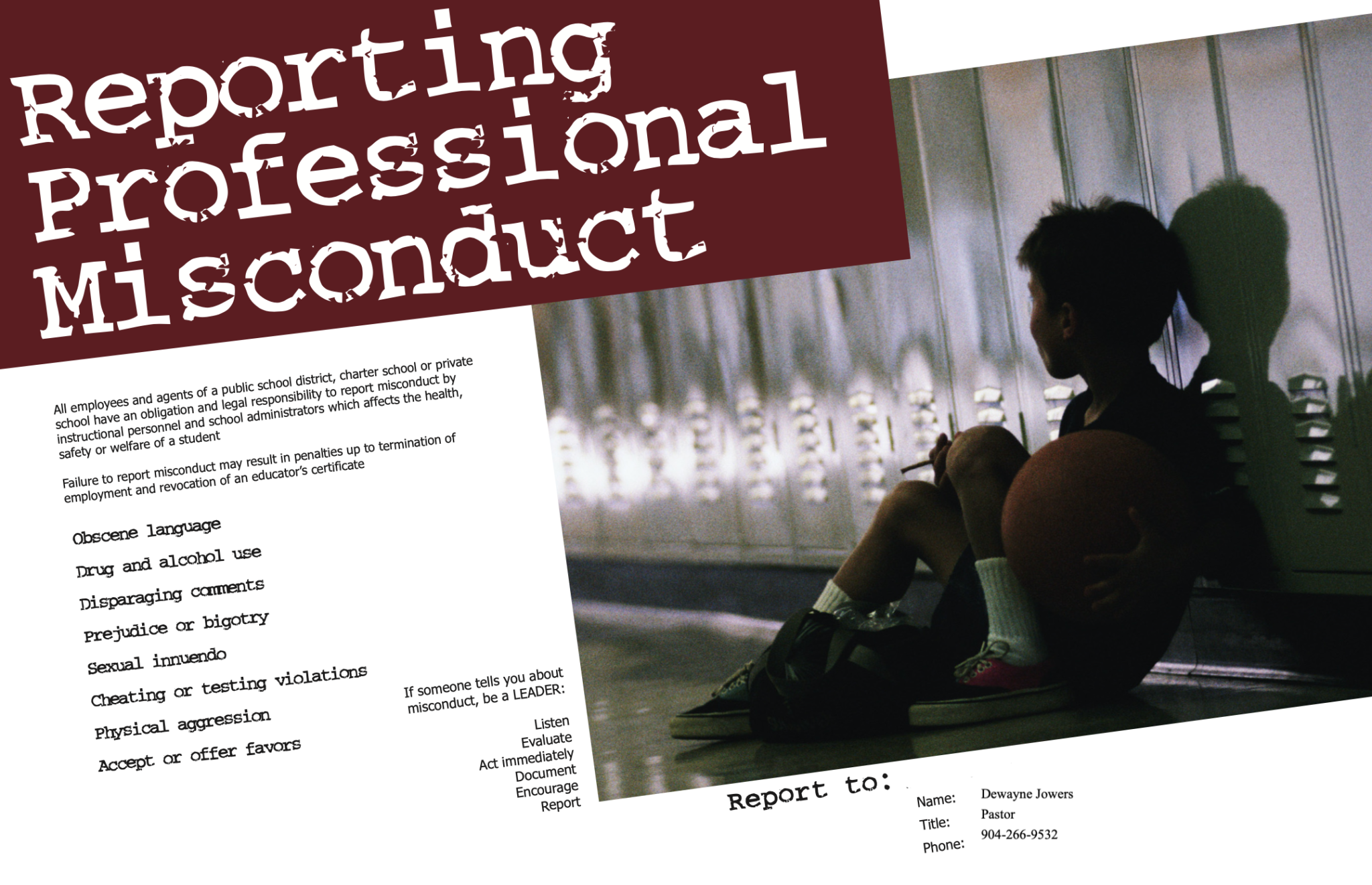 Reporting Professional Misconduct | Grace Baptist Church